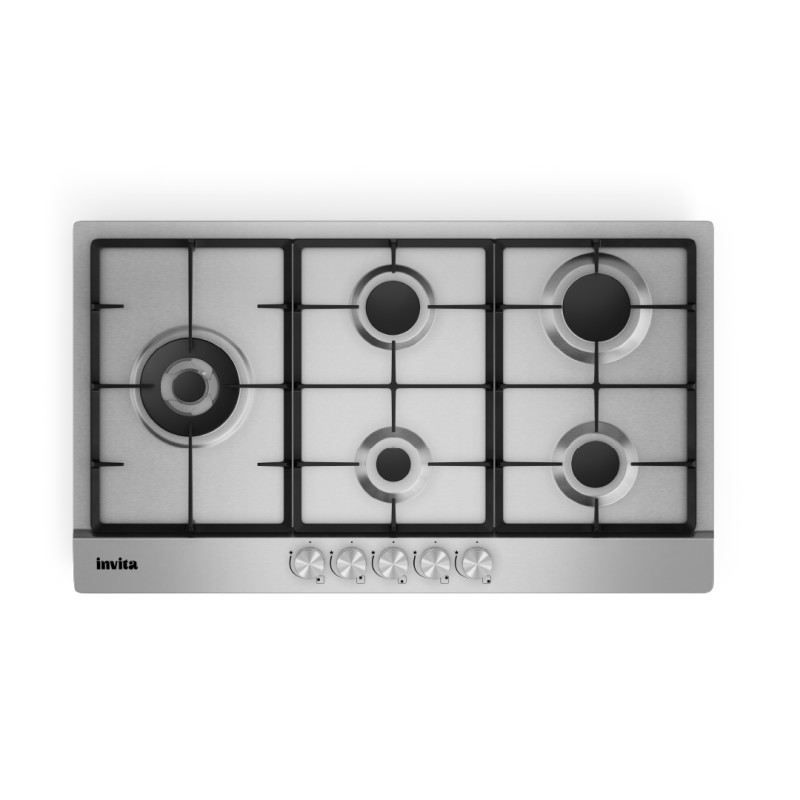 Cooktop a Gás Inox 90 cm Invita Bivolt