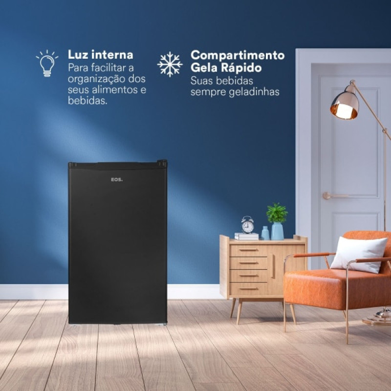 Frigobar Ice Compact 124L Preto EOS EFB131P 220V